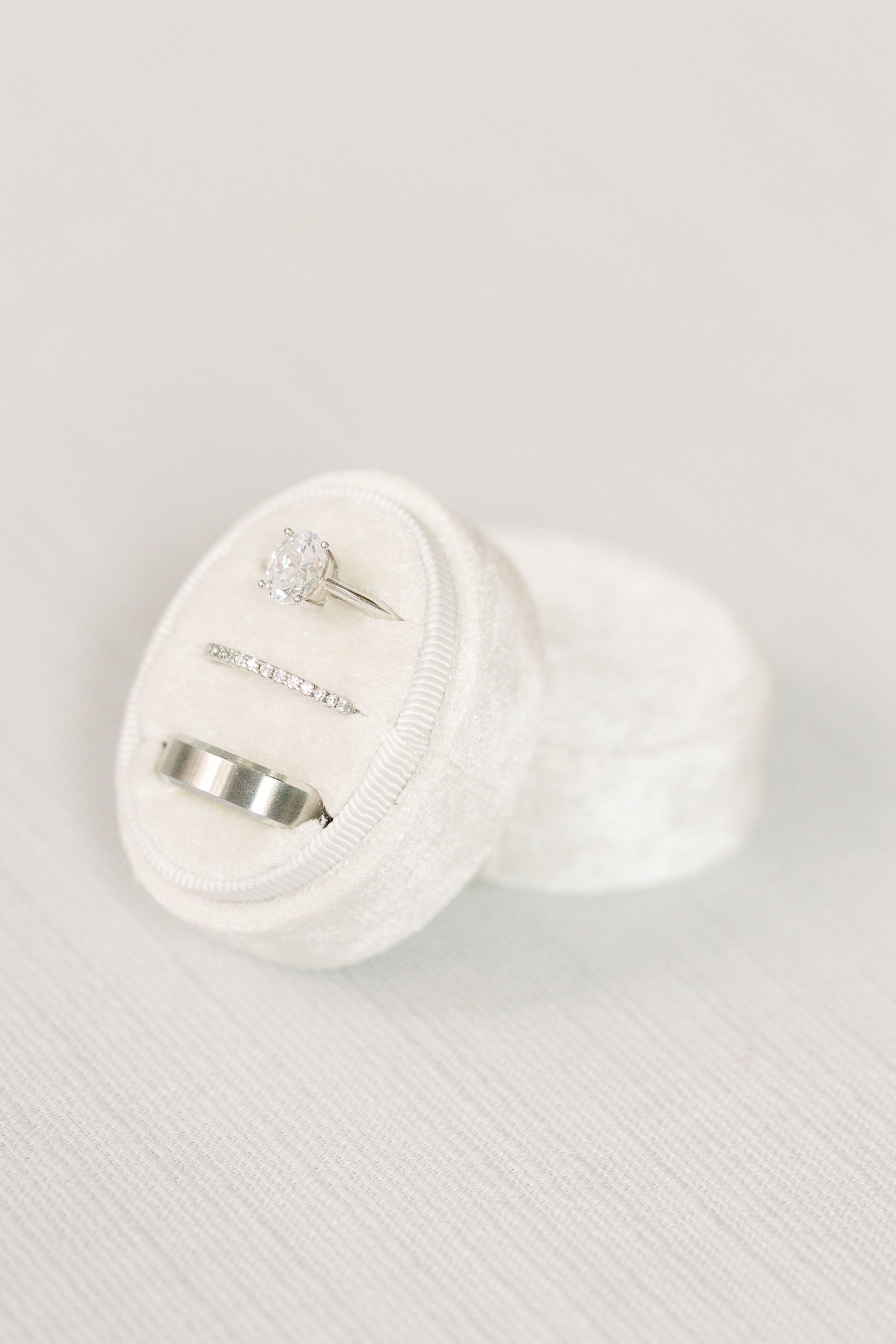 THREE SLOT Ring Box Three Slot Velvet Ring Box Three Slot - Etsy