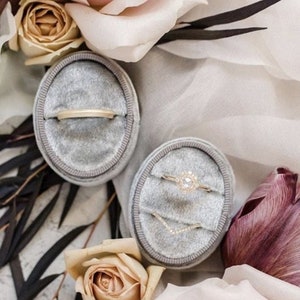 VELVET RING Box WEDDING Wedding Rings Box French Ring Box - Etsy