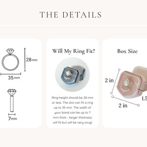 Triple Slot, Velvet Ring Box, Wedding Ring Box, Engagement Ring Box ...