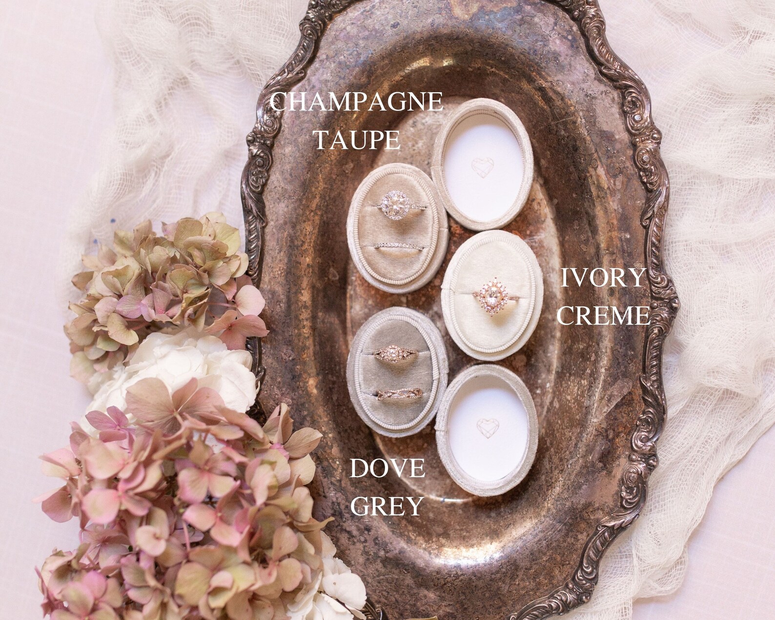 THREE SLOT Ring Box Three Slot Velvet Ring Box Three Slot - Etsy