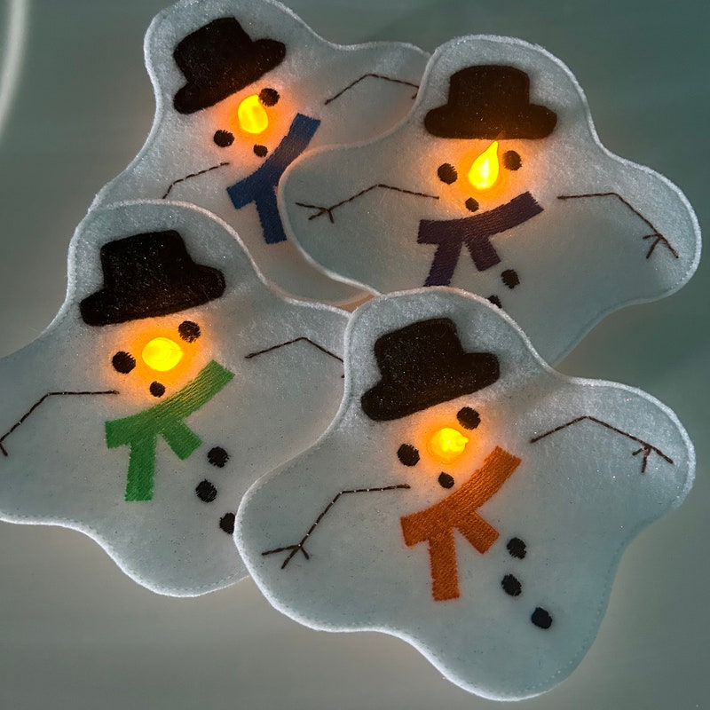 Snowman Tea Light - Etsy