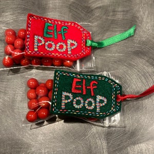 Elf Poop Tags! Humerous Christmas Stocking Stuffer or Party Favor! Add ...