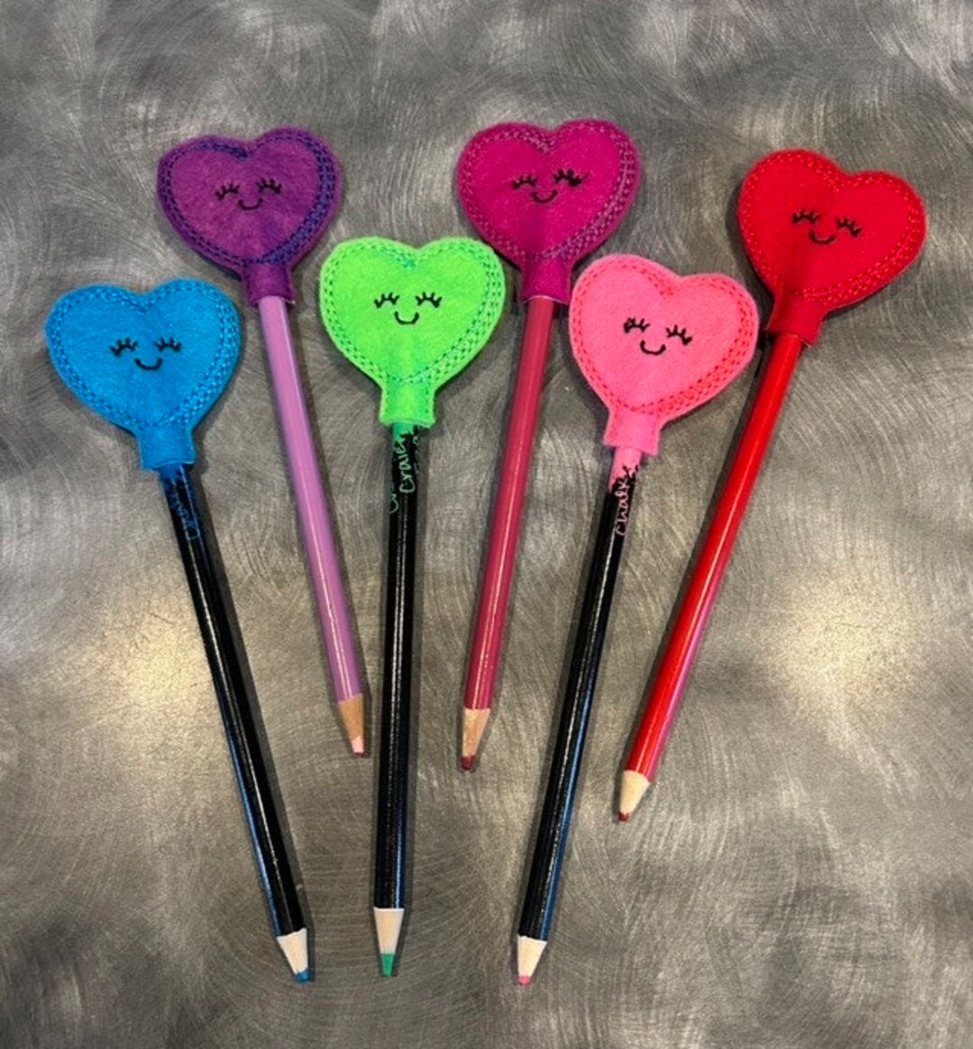 Fun Valentine Pencil Toppers! Your Choice of Color! Perfect Non Candy ...