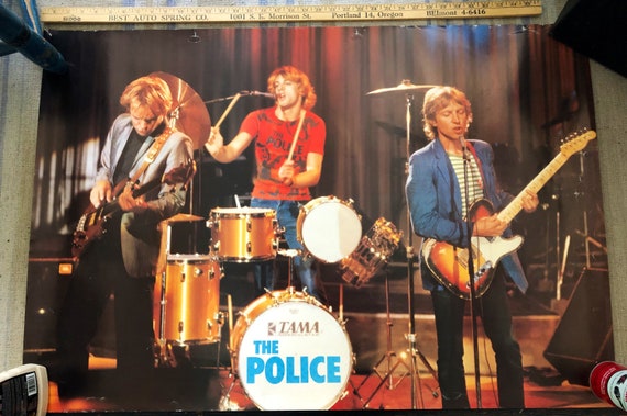 RARE Vintage Music Poster The Police Sting 40x27 | Etsy