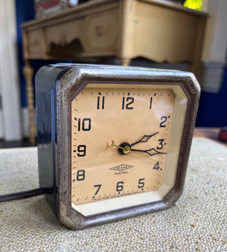 Rare Vintage Lux Electric Table Clock - Works Perfectly - SERVICED - Etsy