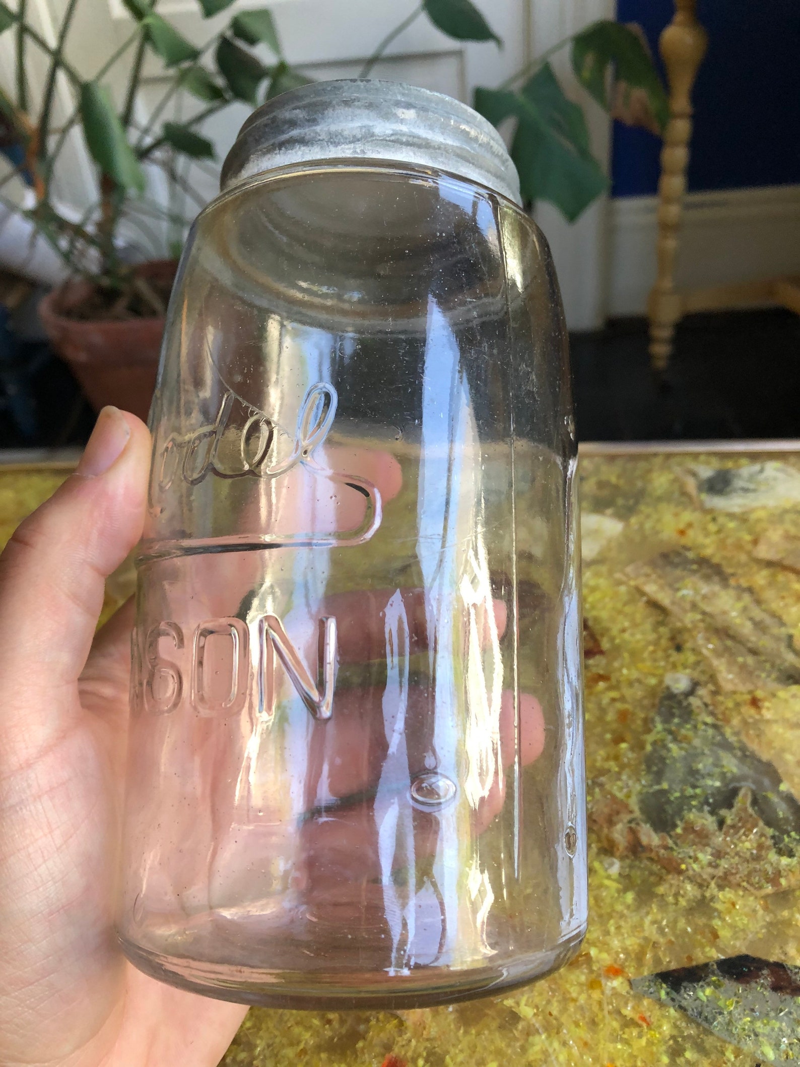 RARE Vintage Mason Jar Model Mason W Zinc Lid Excellent - Etsy