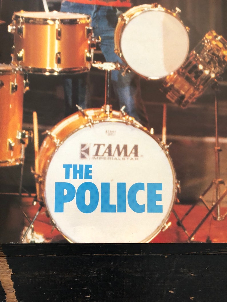 RARE Vintage Music Poster The Police Sting 40x27 | Etsy