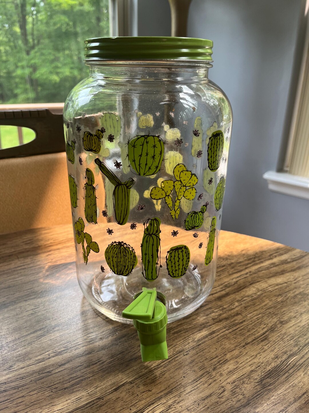 Cactus Sun Tea Jar 1 Gallon Vintage - Etsy