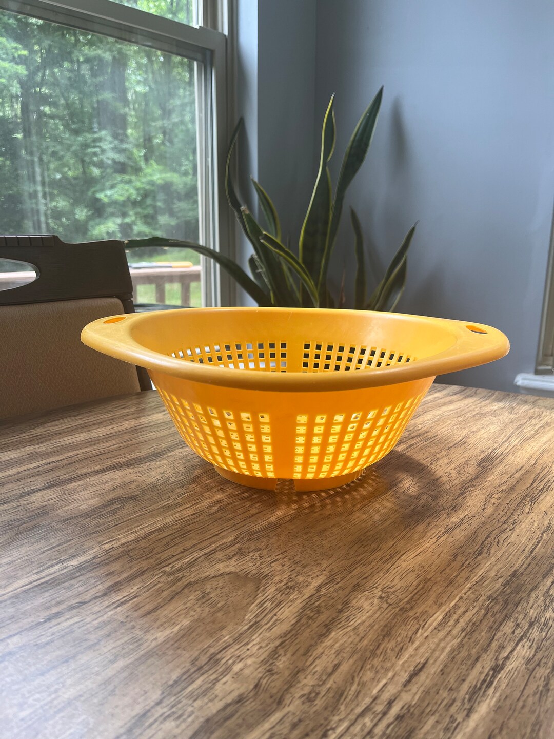 Vintage Sterilite Strainer Colander 70s Yellow Sunshine Thick Heavy ...