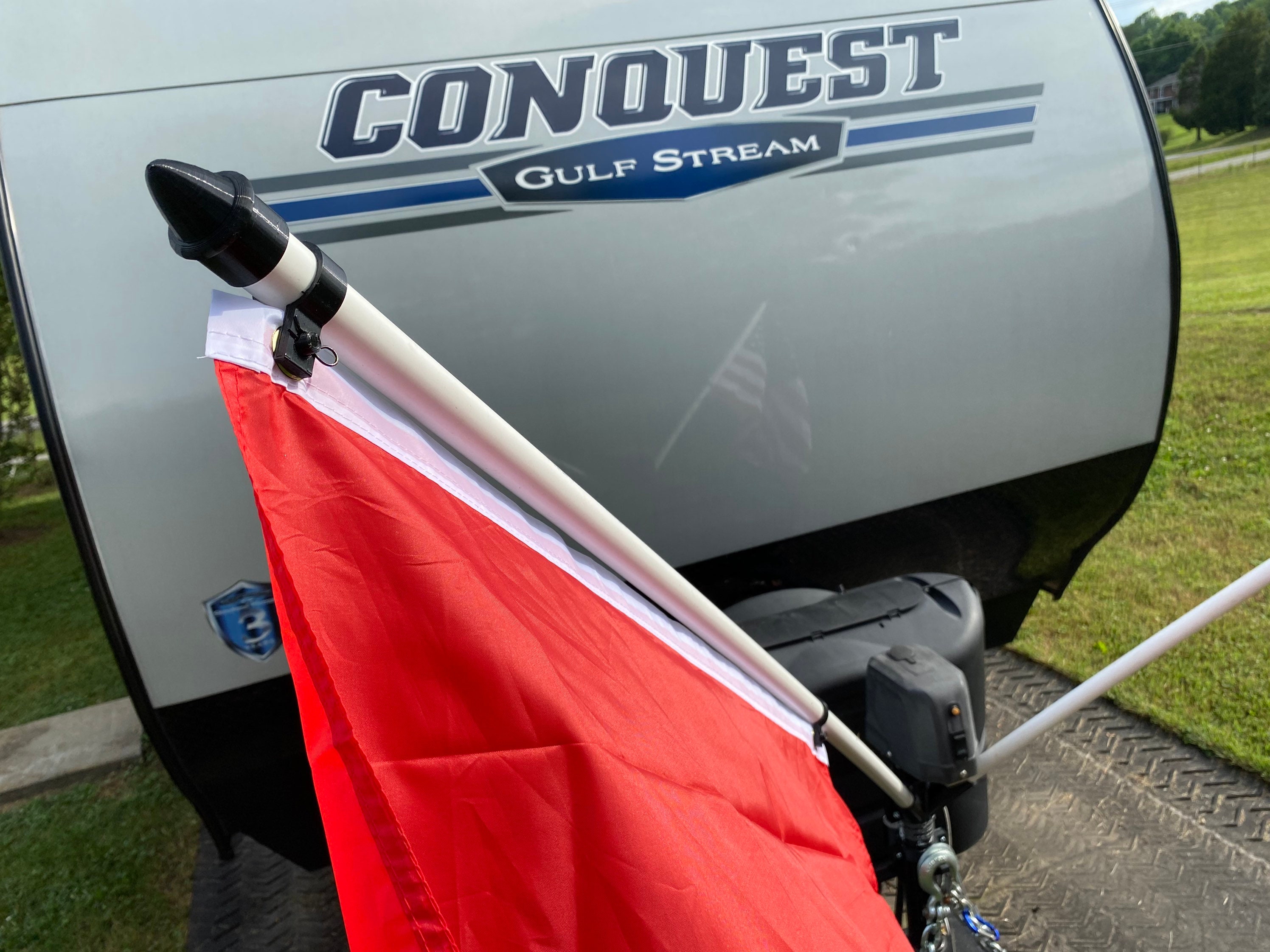 Trailer Jack Flag Holder 2 Flags - Etsy