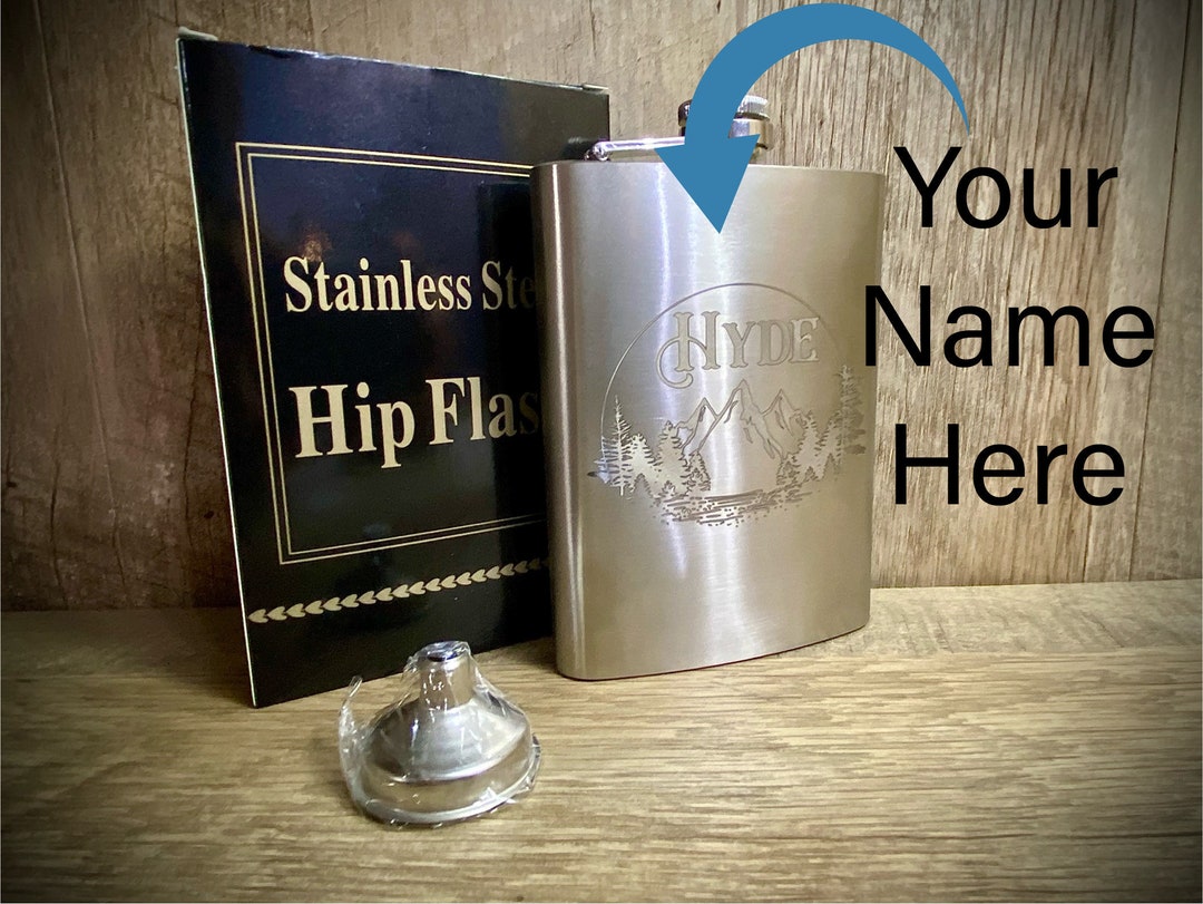 Personalized Engraved Stainless Steel Flask - Etsy