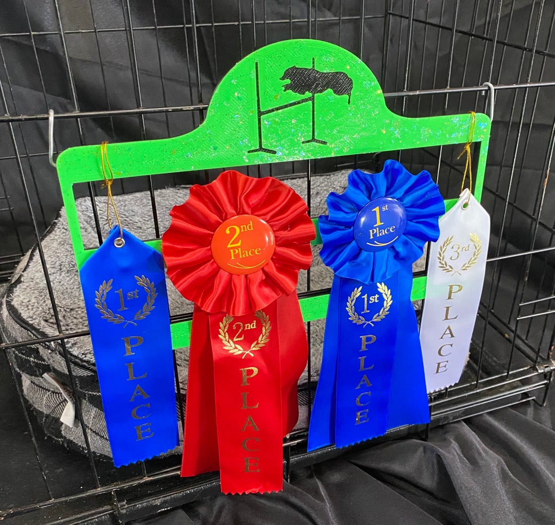 Award Ribbon Display for Crate/kennel/stall With ANY Silhouette - Etsy