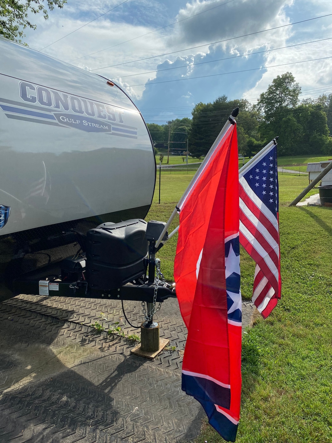 Trailer Jack Flag Holder (2 Flags) - Etsy