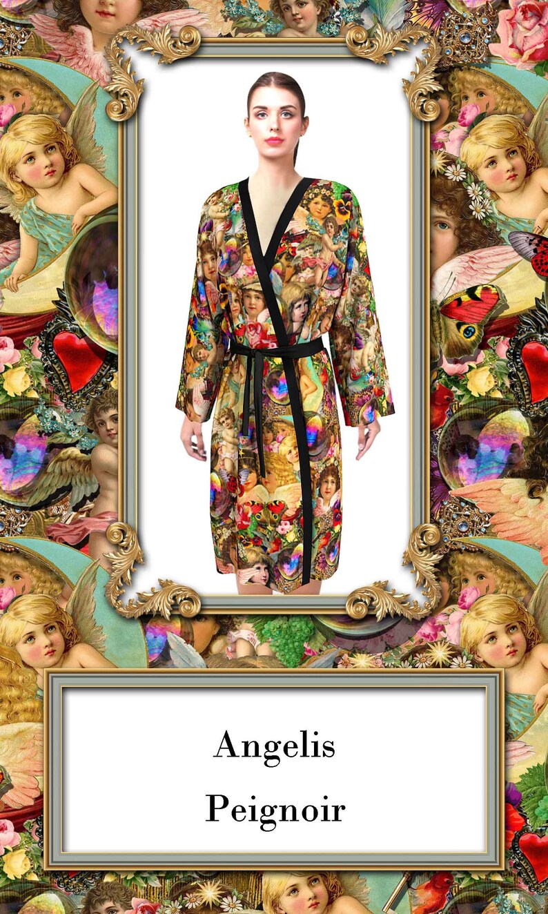 Victorian Style Bath Robe Angel Cherub Bath Robe Chiffon - Etsy Canada