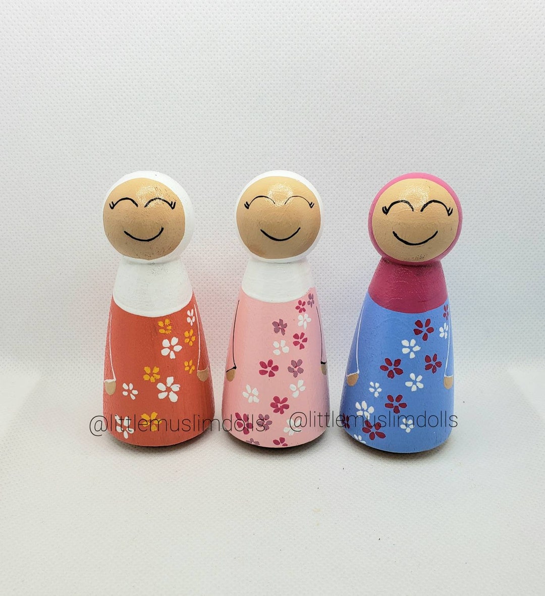 Muslim Peg Doll Wedding Cake Topper Islamic Arabic Hijab Couple - Etsy