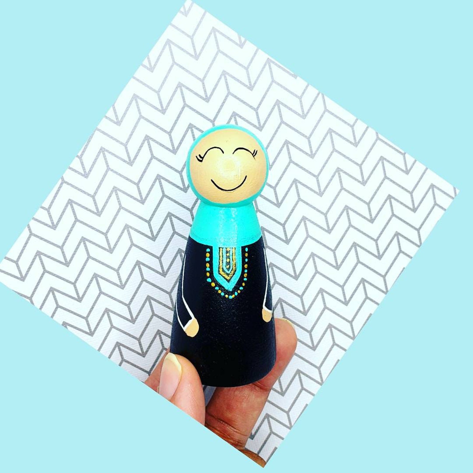 Muslim Hijab Doll/Muslim Girl/Wood Doll/Wooden Doll/Muslim | Etsy