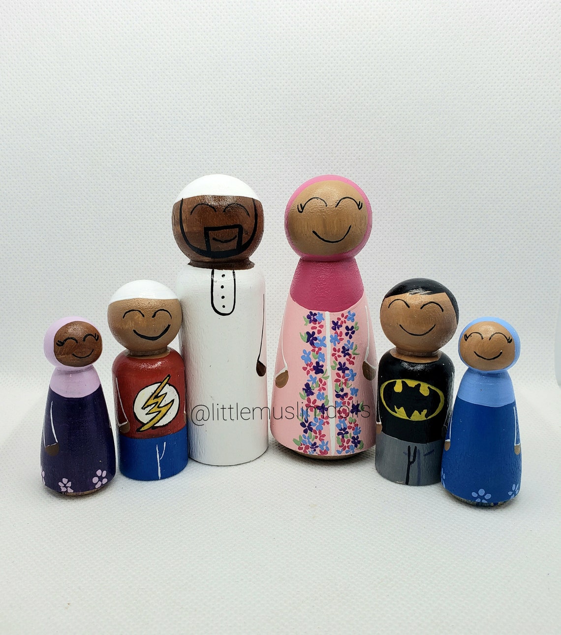 Muslim Doll Family of 6/custom Doll Family/muslim Dolls/islamic Toys ...