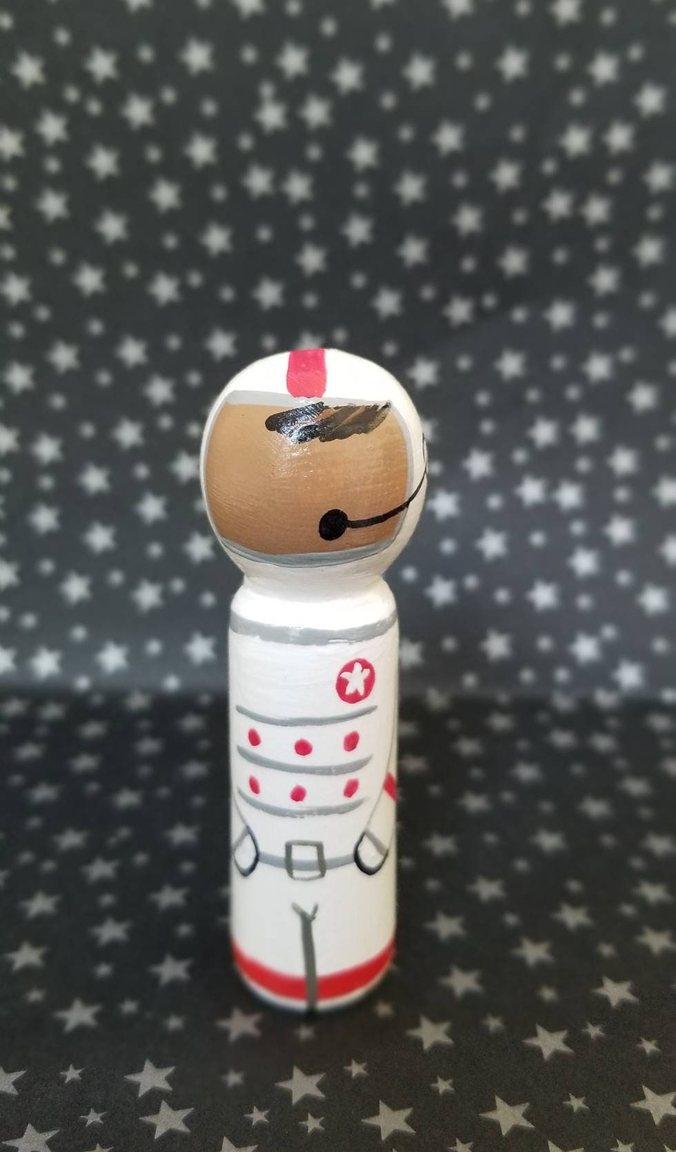 Astronaut Peg Doll Spaceman Outerspace Outer Space Rocket Ship - Etsy