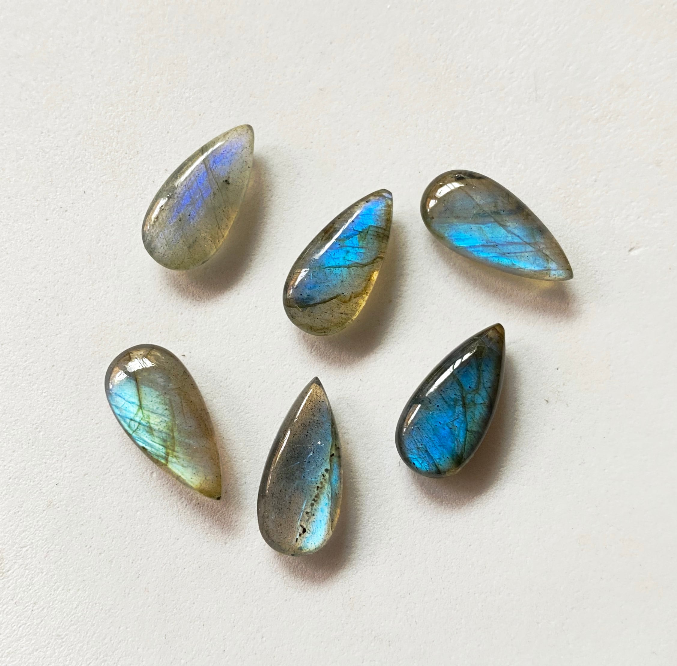 Labradorite 15x7 Pear Brolite Smooth Fine Quality Loose - Etsy UK