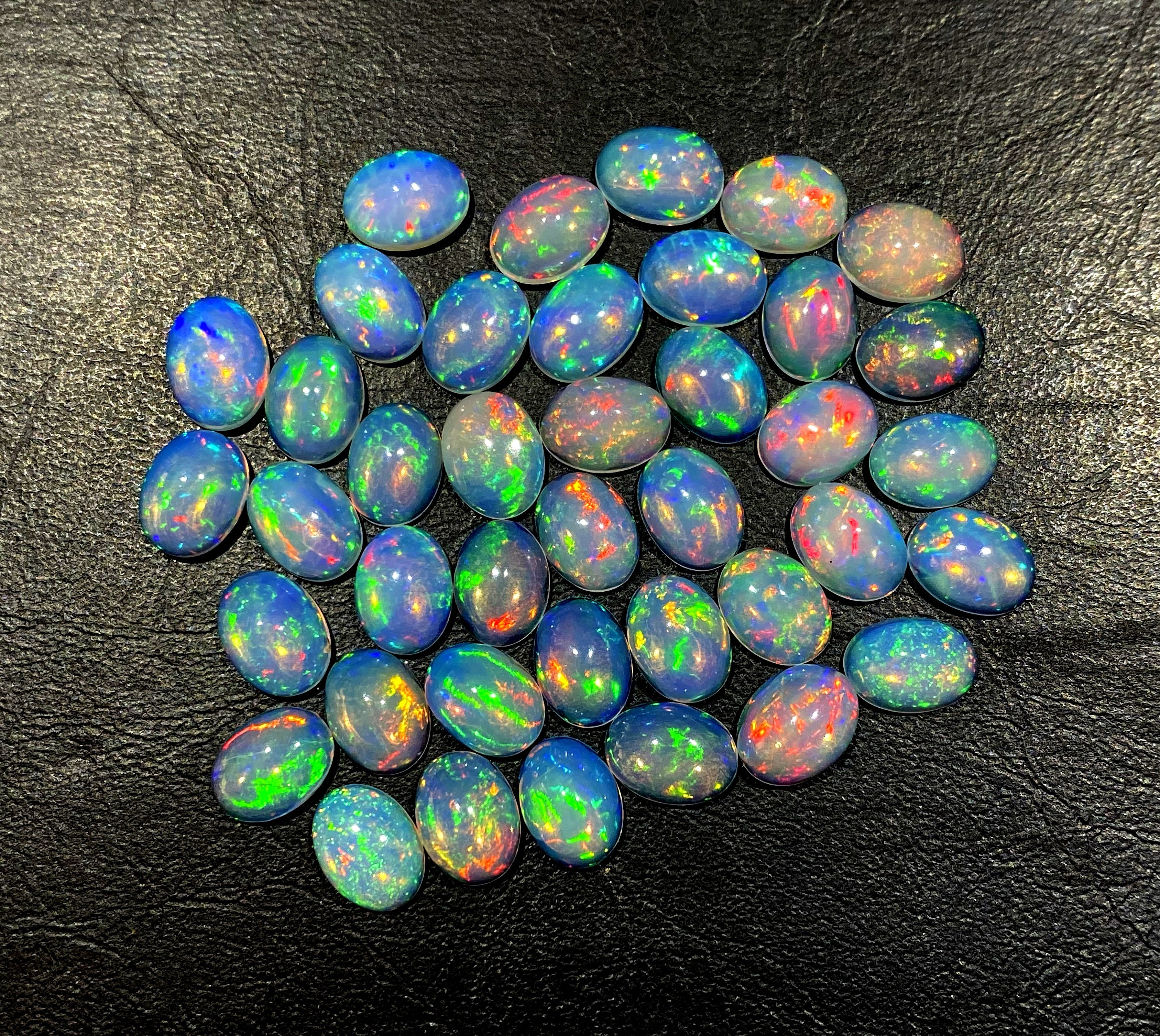 Fire Opals Cabochon Ethiopian Opal 4x6 MM Oval Cabochons AAA Quality Natural Wello Opal Cabs ...