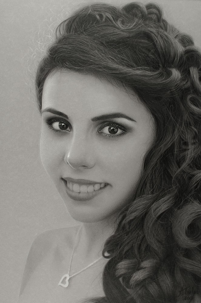 Custom Pencil Portrait. Black and White Drawing. Commission - Etsy