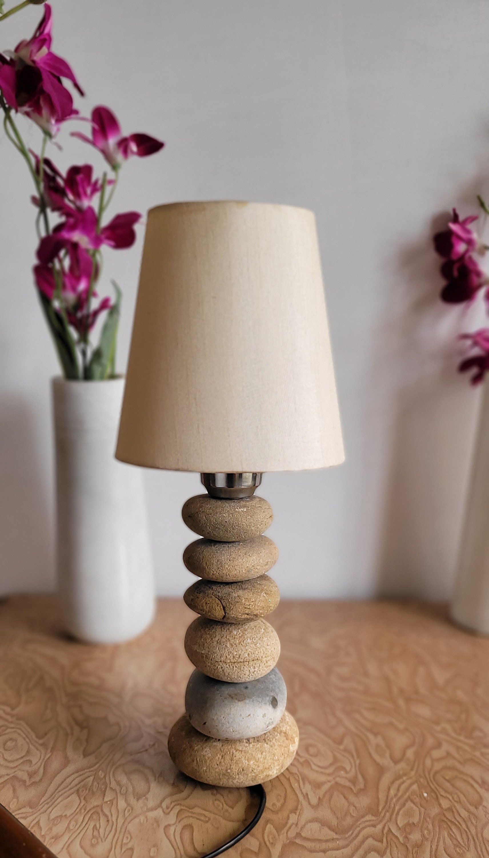 Natural Stone Balanced Lamp - Unique Housewarming Gift Idea Zen Stone ...