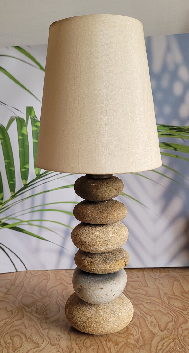 Natural Stone Balanced Lamp - Unique Housewarming Gift Idea Zen Stone ...