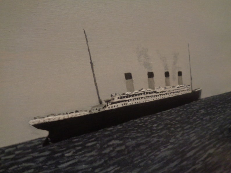 The Sinking of the Titanic, A Handmade Re-creation in Wood - Etsy