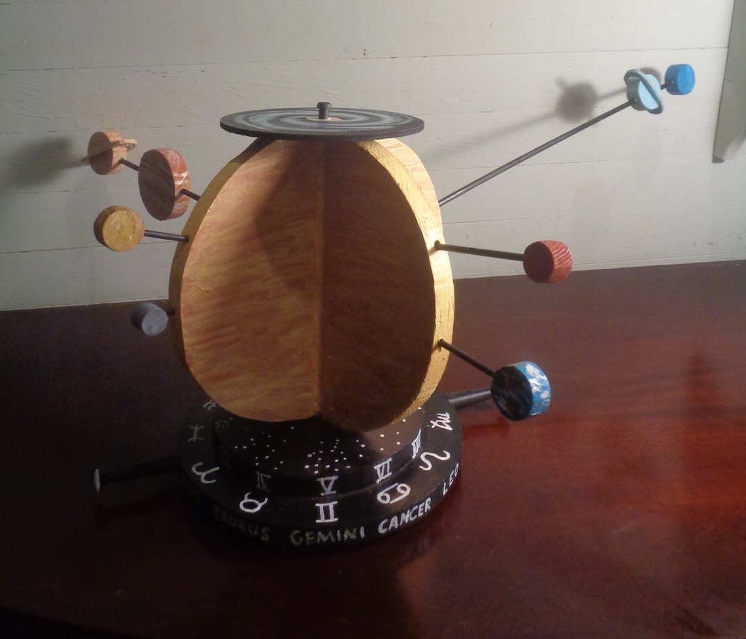 Model Solar System Made of Wood - Etsy
