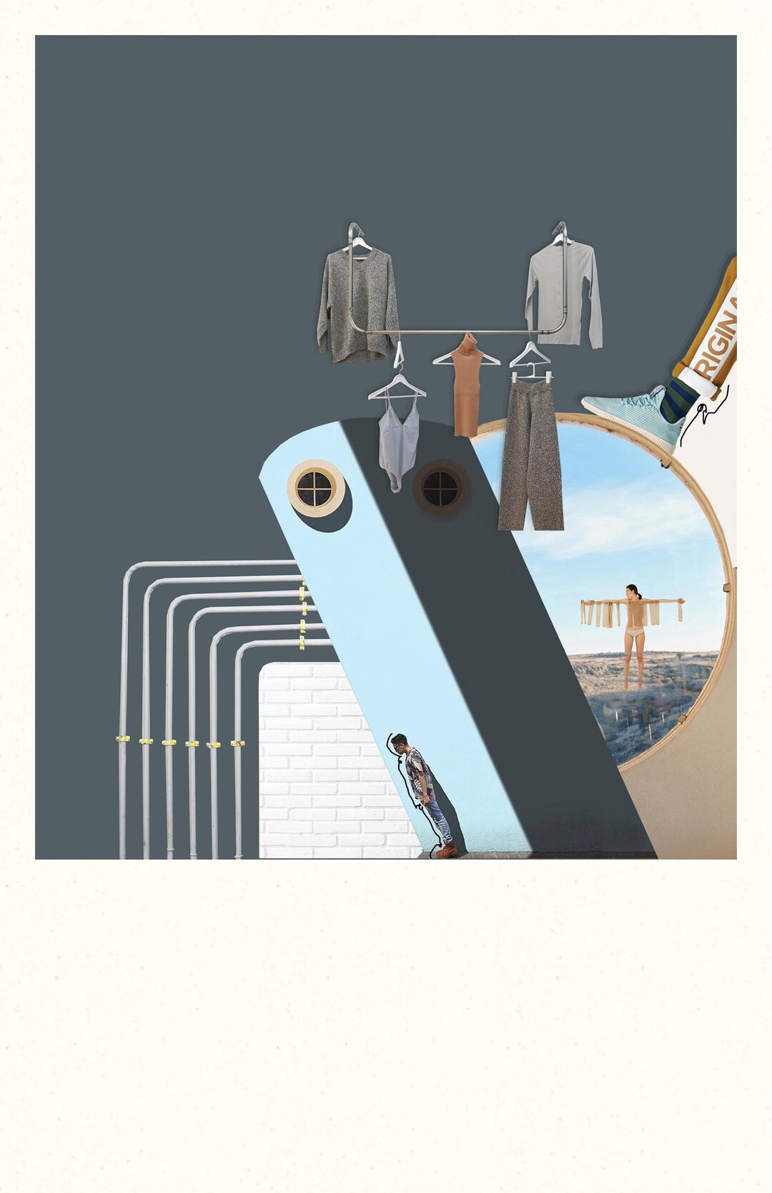 SLANTED VIEW | Digital Collage Print - Etsy