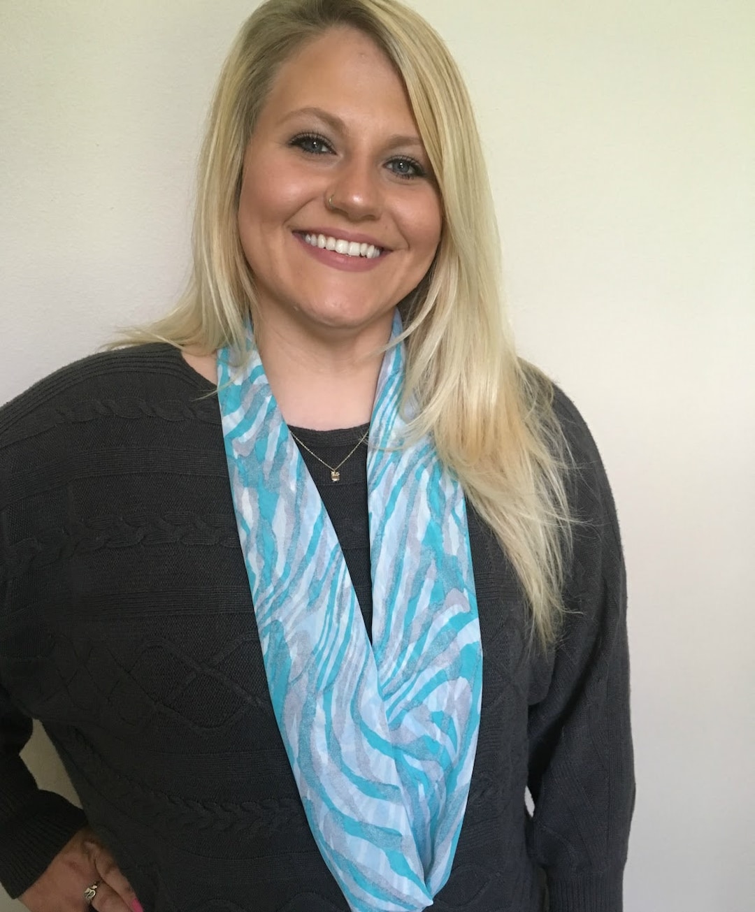 Snappy Scarf Multi Functional Snap-on Scarf - Headscarf, Neck Scarf ...