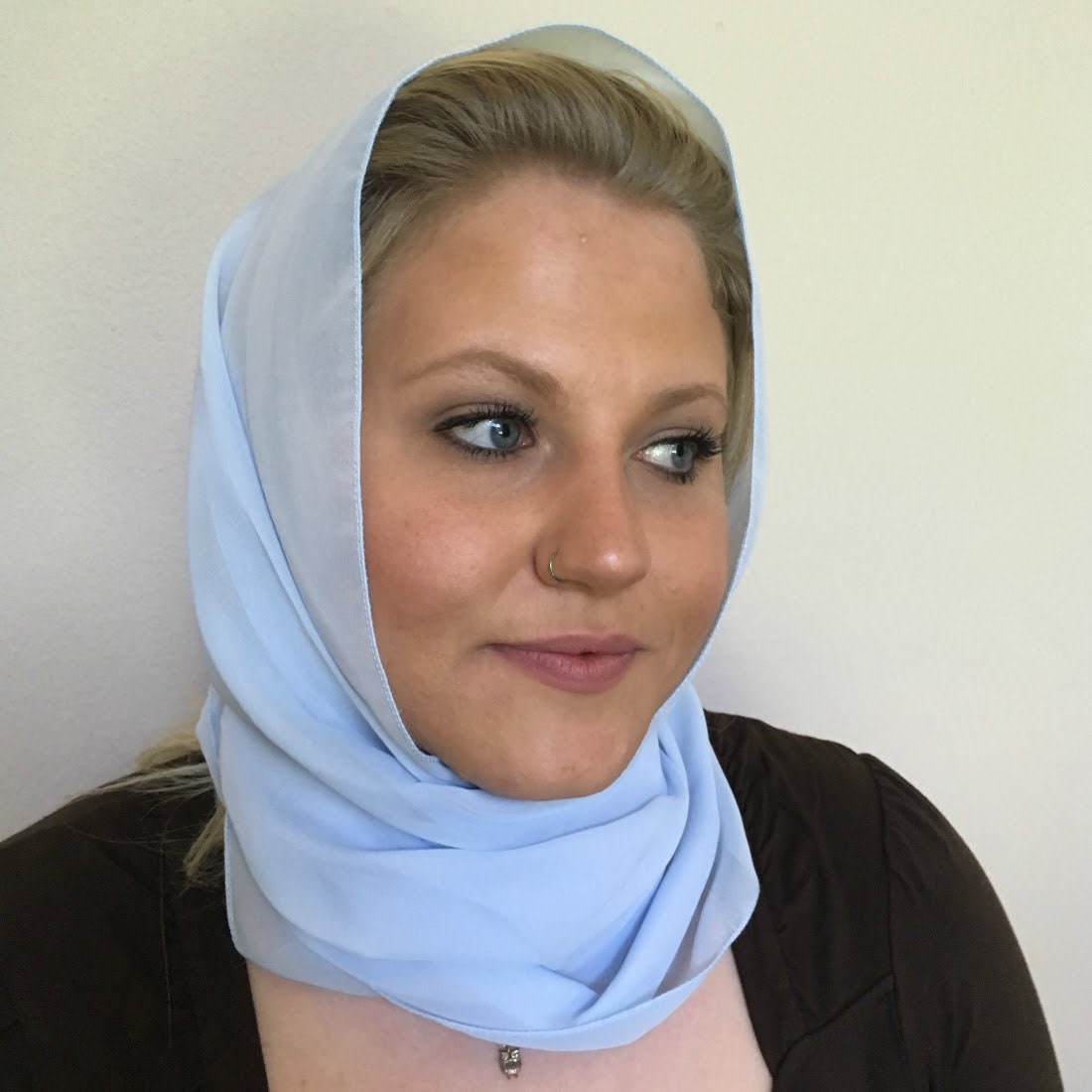 Snappy Scarf Silver-blue Multifunctional Scarf Headscarf - Etsy