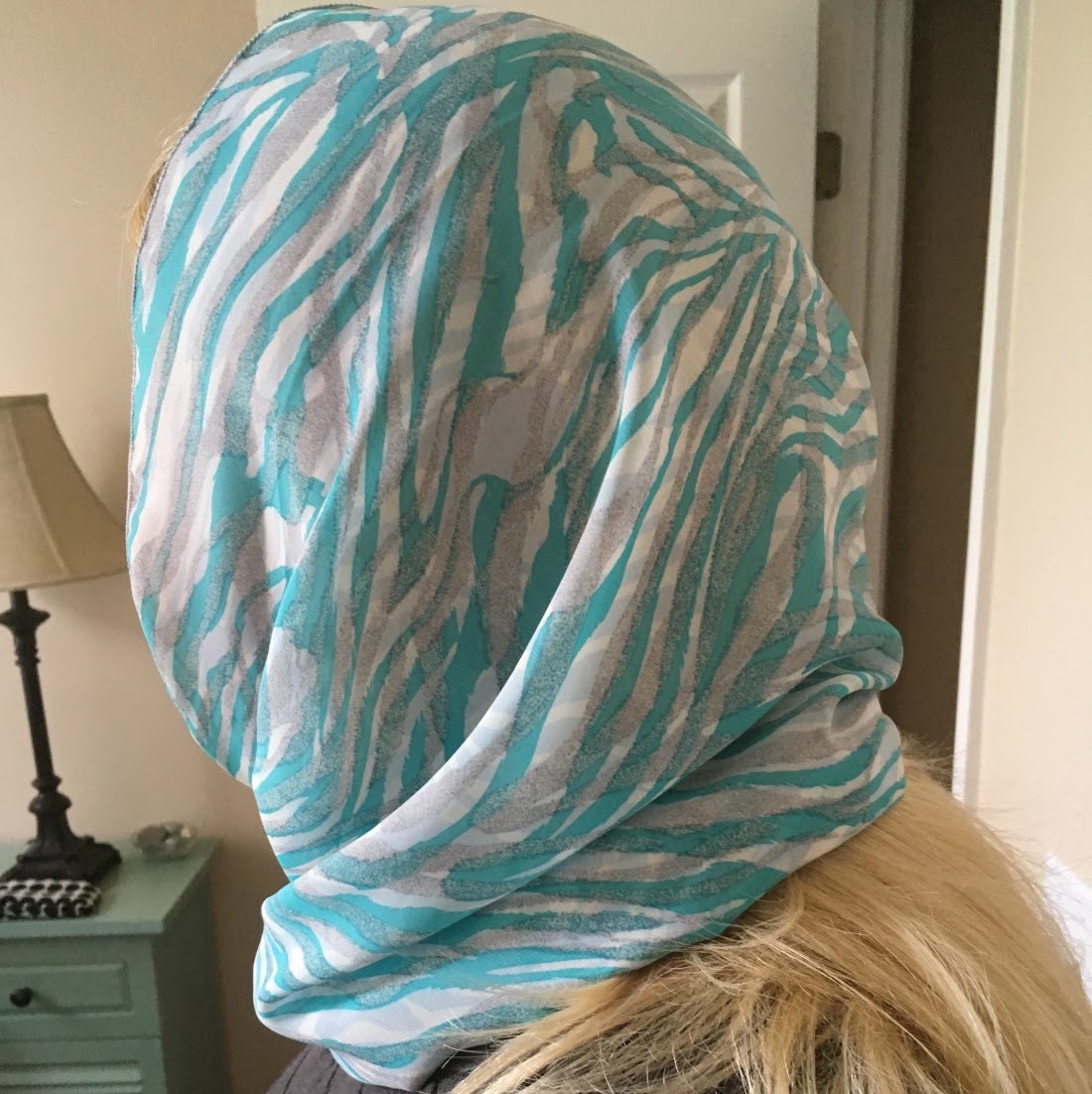 Snappy Scarf Multi Functional Snap-on Scarf - Headscarf, Neck Scarf ...