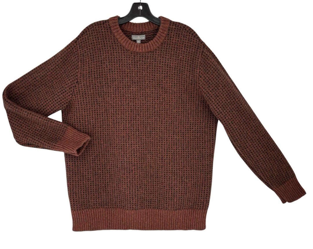 LL Bean Signature 100% Wool Birdseye Mens Sweater XXL Pullover - Etsy