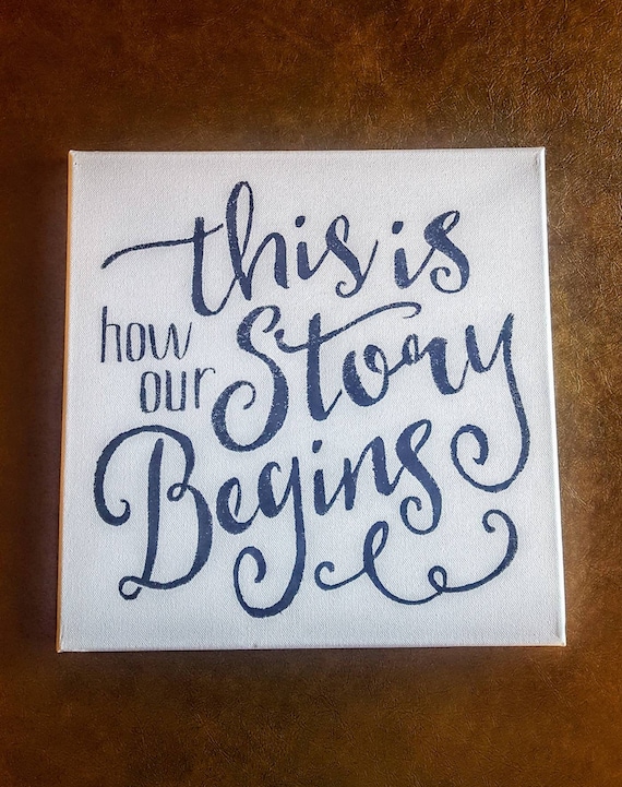 This is How Our Story Begins Sign Wedding Sign Wedding Sign - Etsy