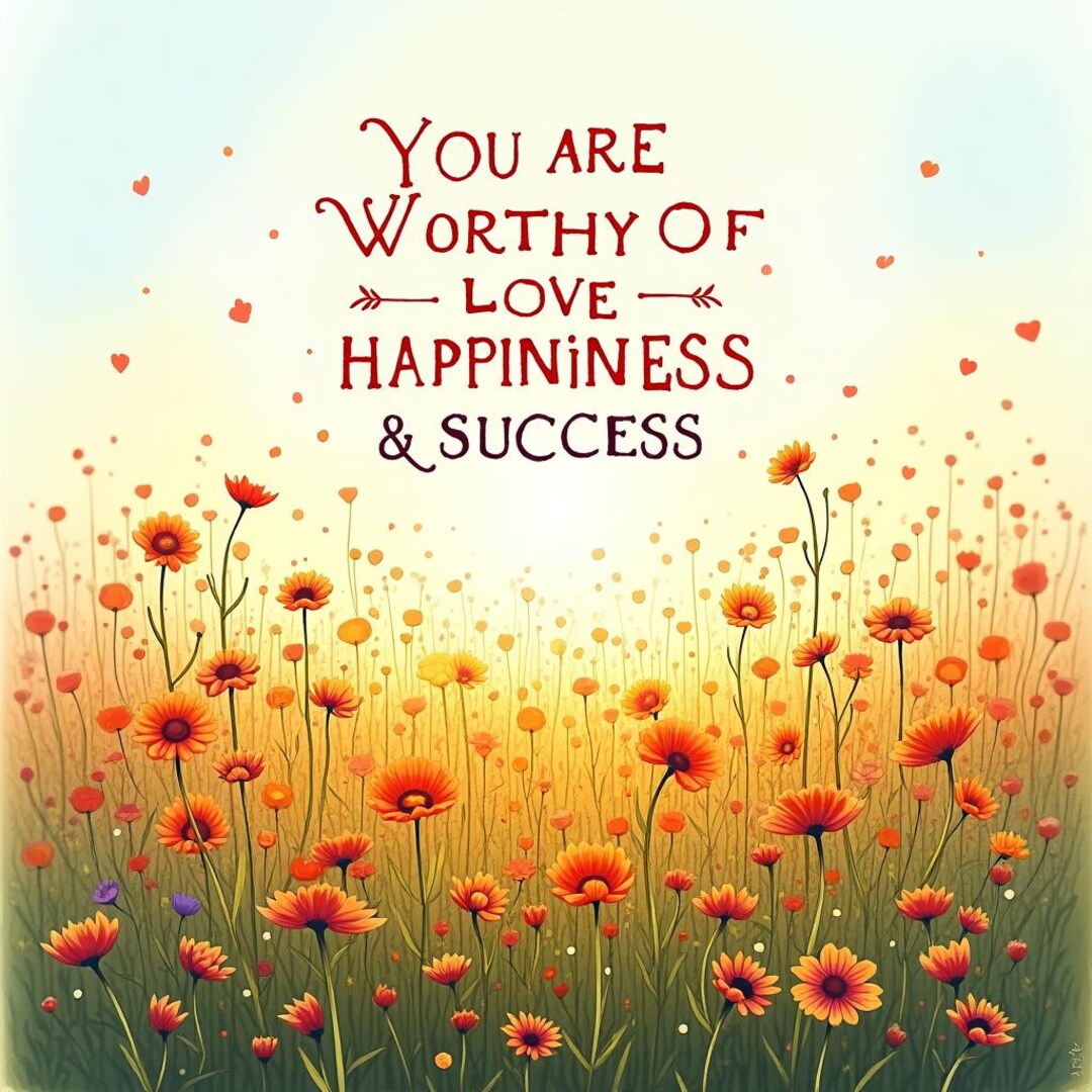 Happiness, Success, Worthy, Love, Posters, Inspirational, Canvas Prints ...