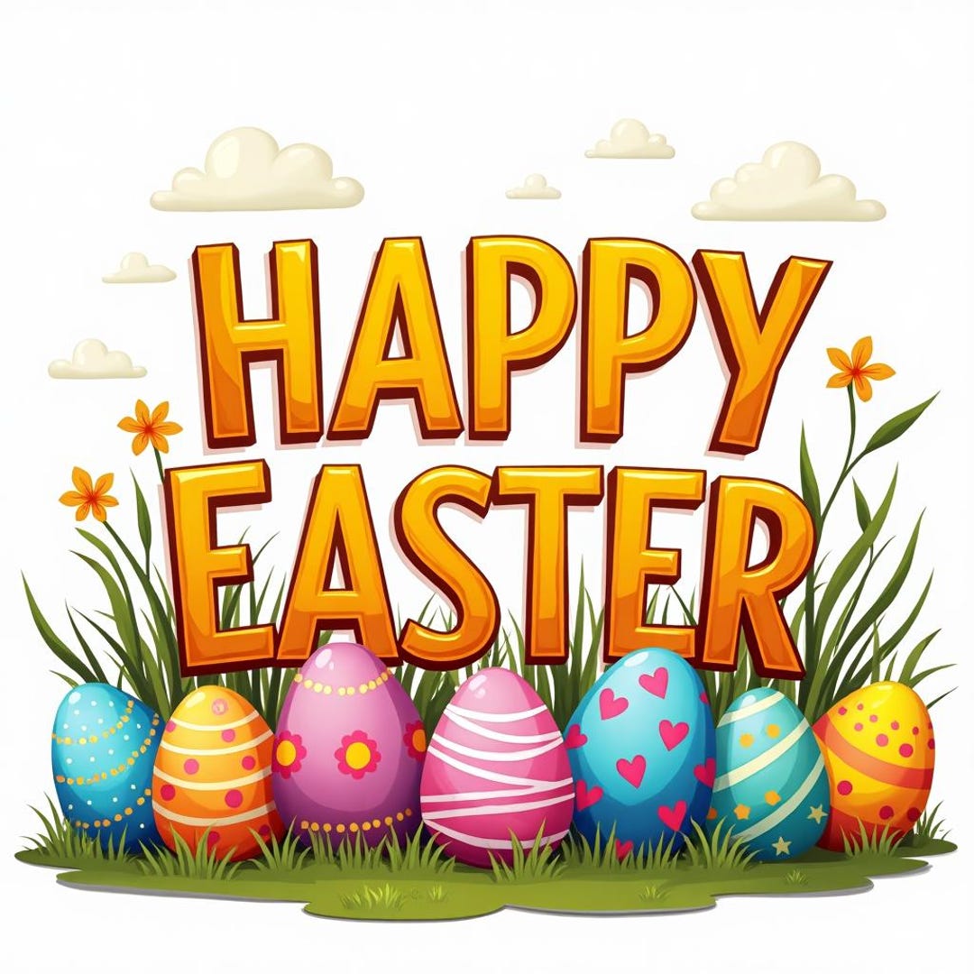 Happy Easter, Easter Eggs, - Etsy