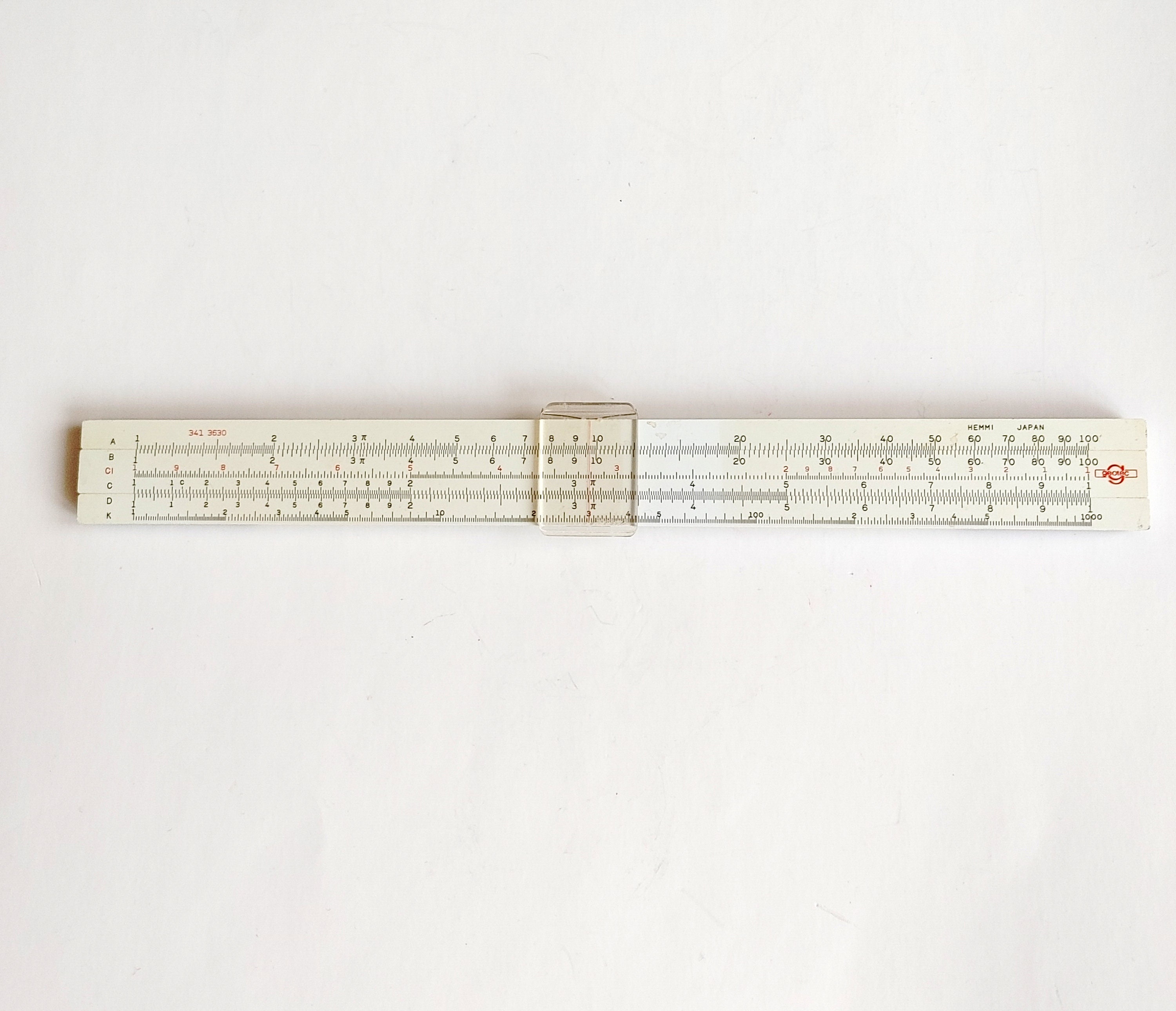 Vintage Hemmi Geotec 341 3630 Slide Rule Japan | Etsy