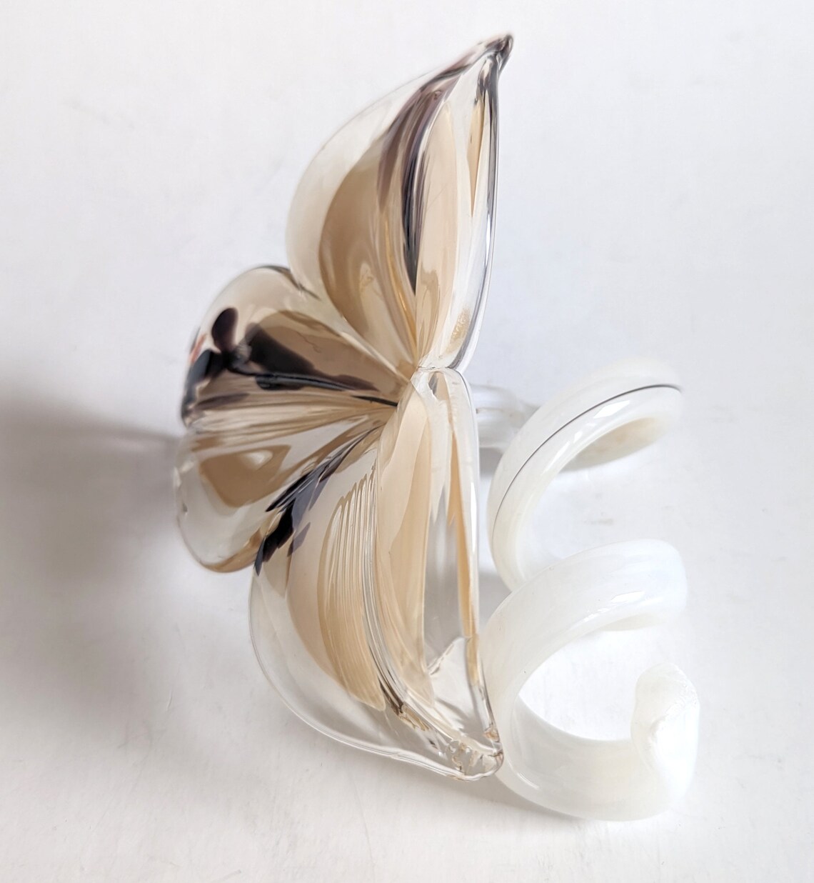 Vetro Eseguito Seconda Hand Blown Glass Trillium Flower Murano Italy - Etsy