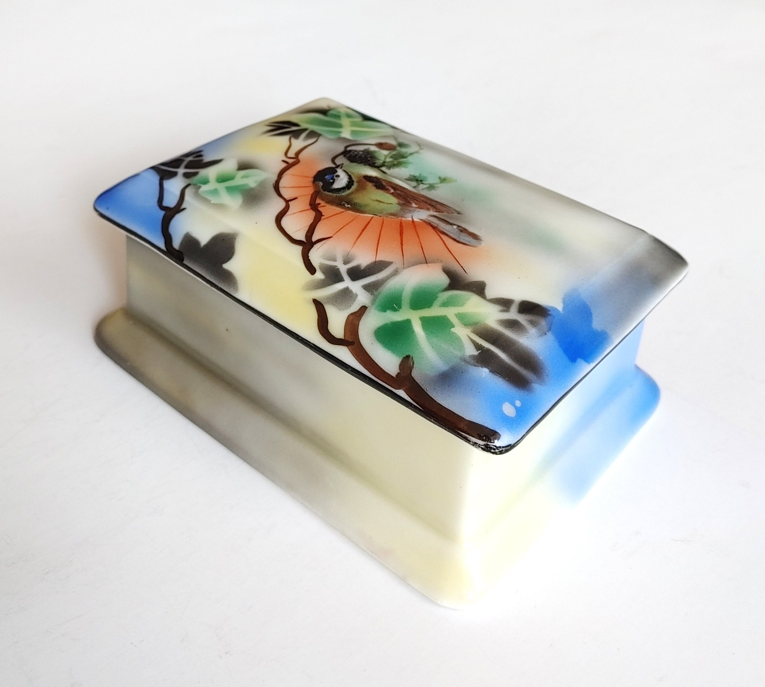 Antique Prov Saxe ES Germany Hand Painted Porcelain Box From Early 1900 ...