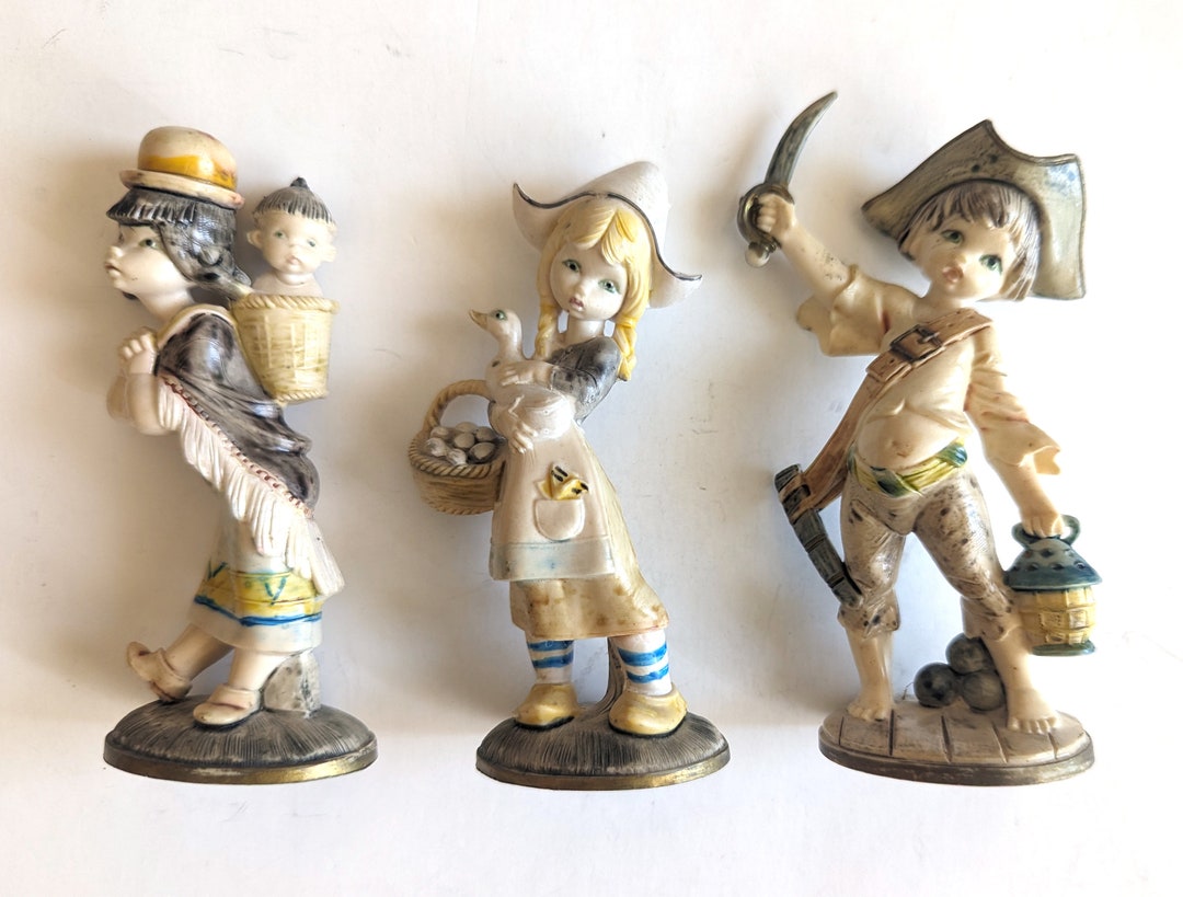 Vintage Simonelli Depose Italy Spider Mark Figurines Lot of 3 - Etsy