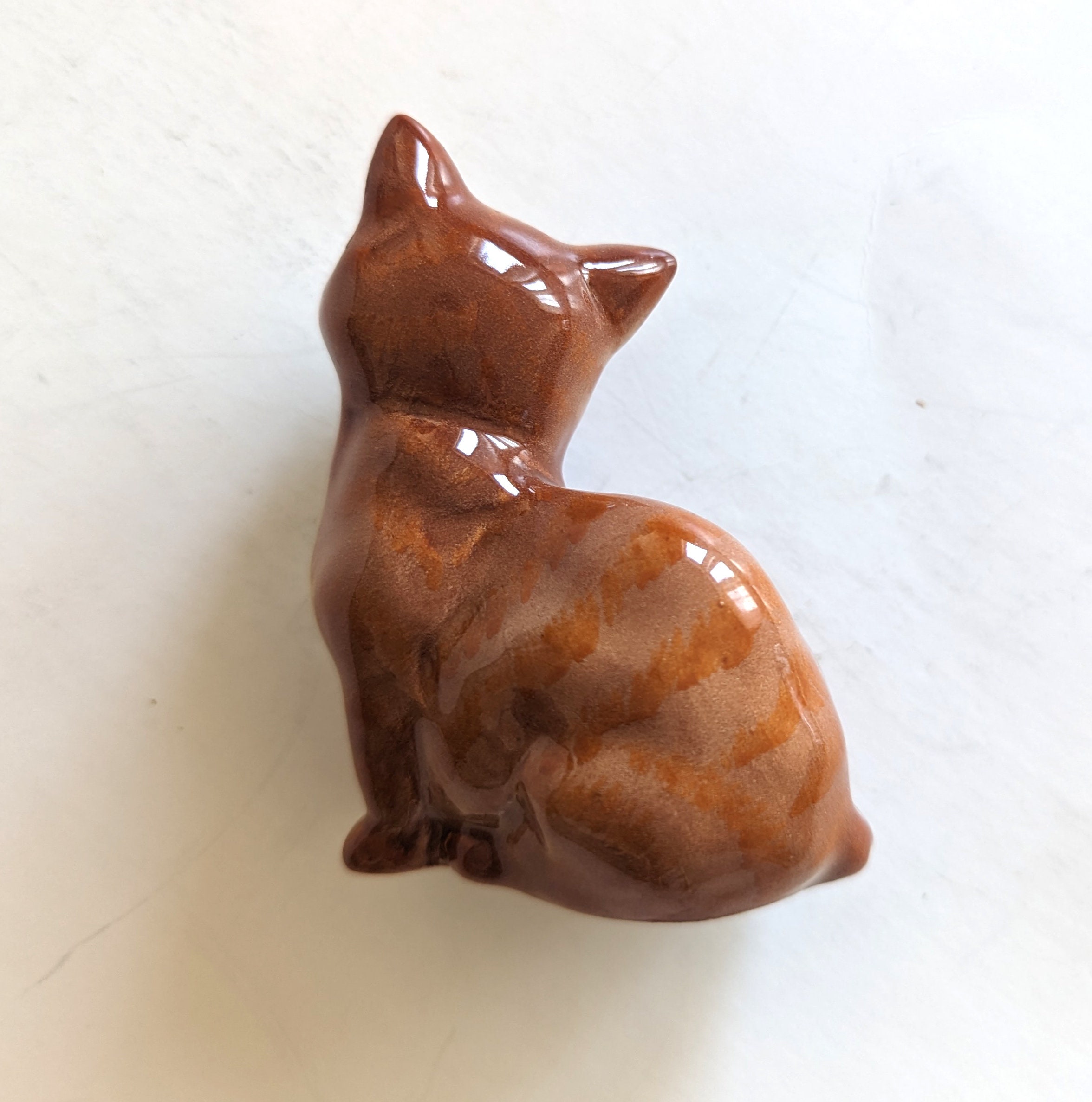 Vintage Beswick Red Cat Figurine England - Etsy