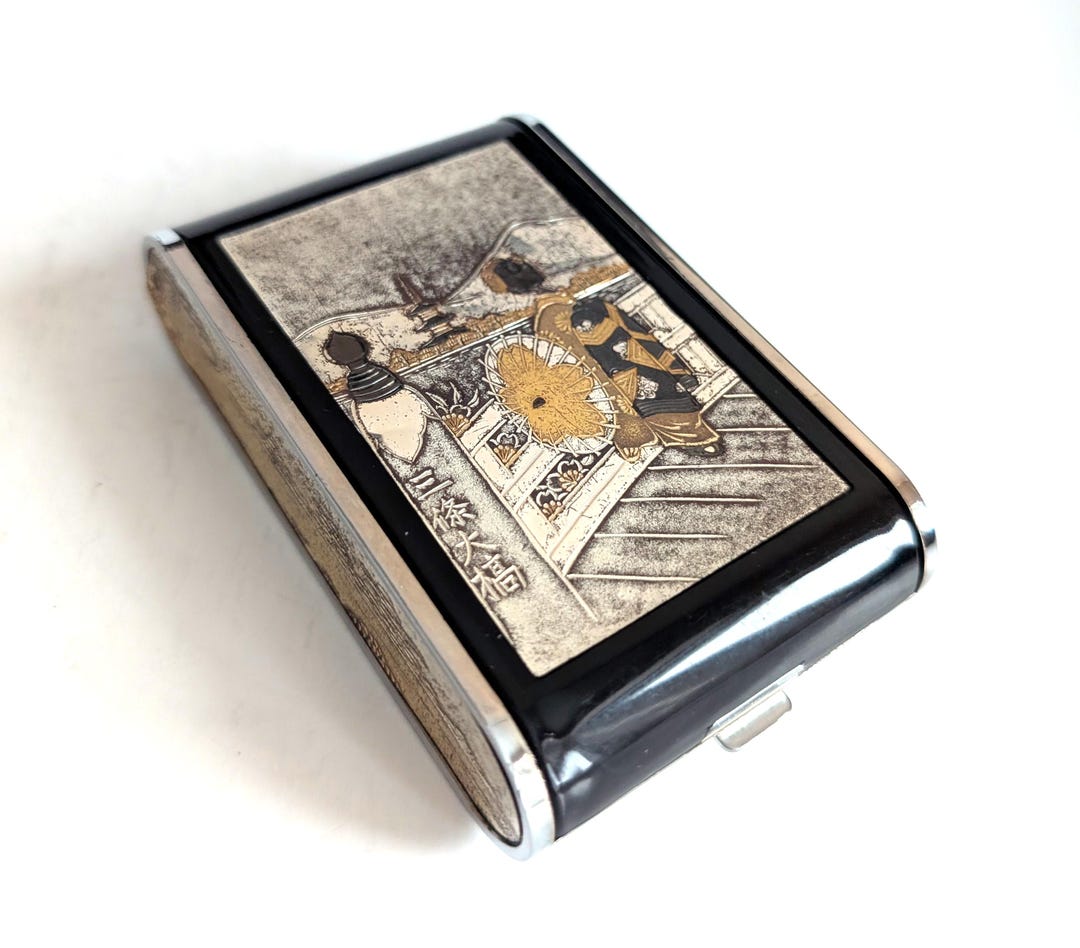 Vintage Silvia Dandy Mate Cigarette & Compact Case Music Box Japan - Etsy