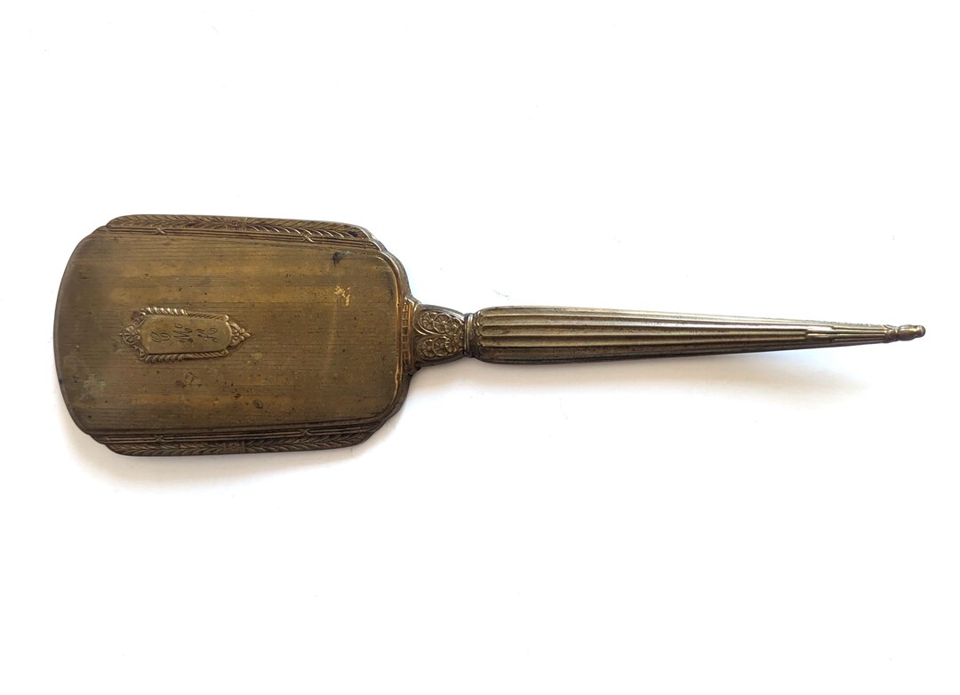 Antique Saart Brothers Bronze Hand Mirror Art Deco Monogram - Etsy