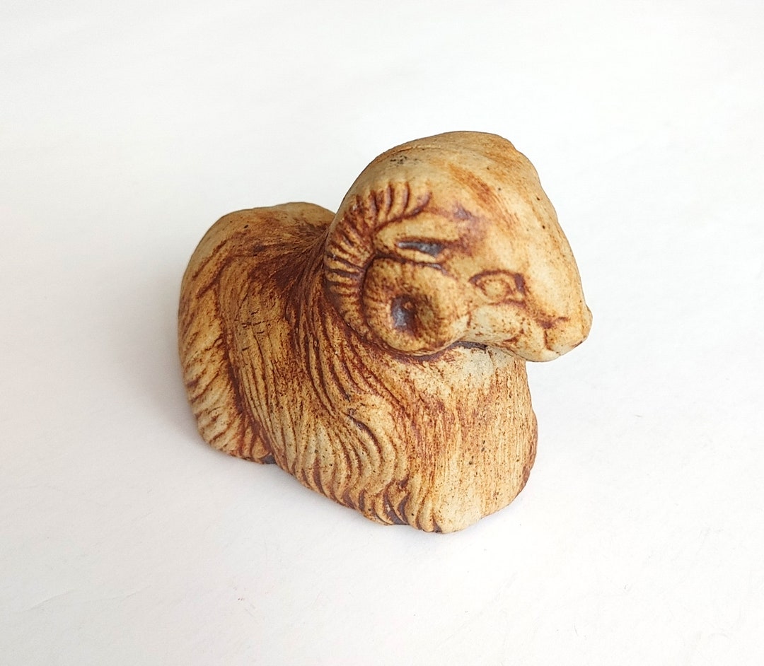 Vintage Quantock Pottery Ram Figurine Somerset England - Etsy