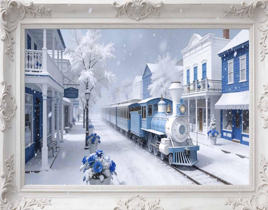 Winter Wonderland TV Frame Art - Etsy