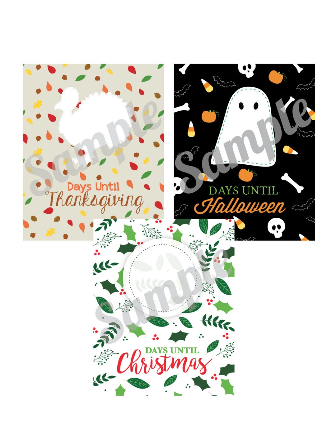 Holiday Countdown Bundle 8x10 Printable//dry Erase Holiday Countdown - Etsy