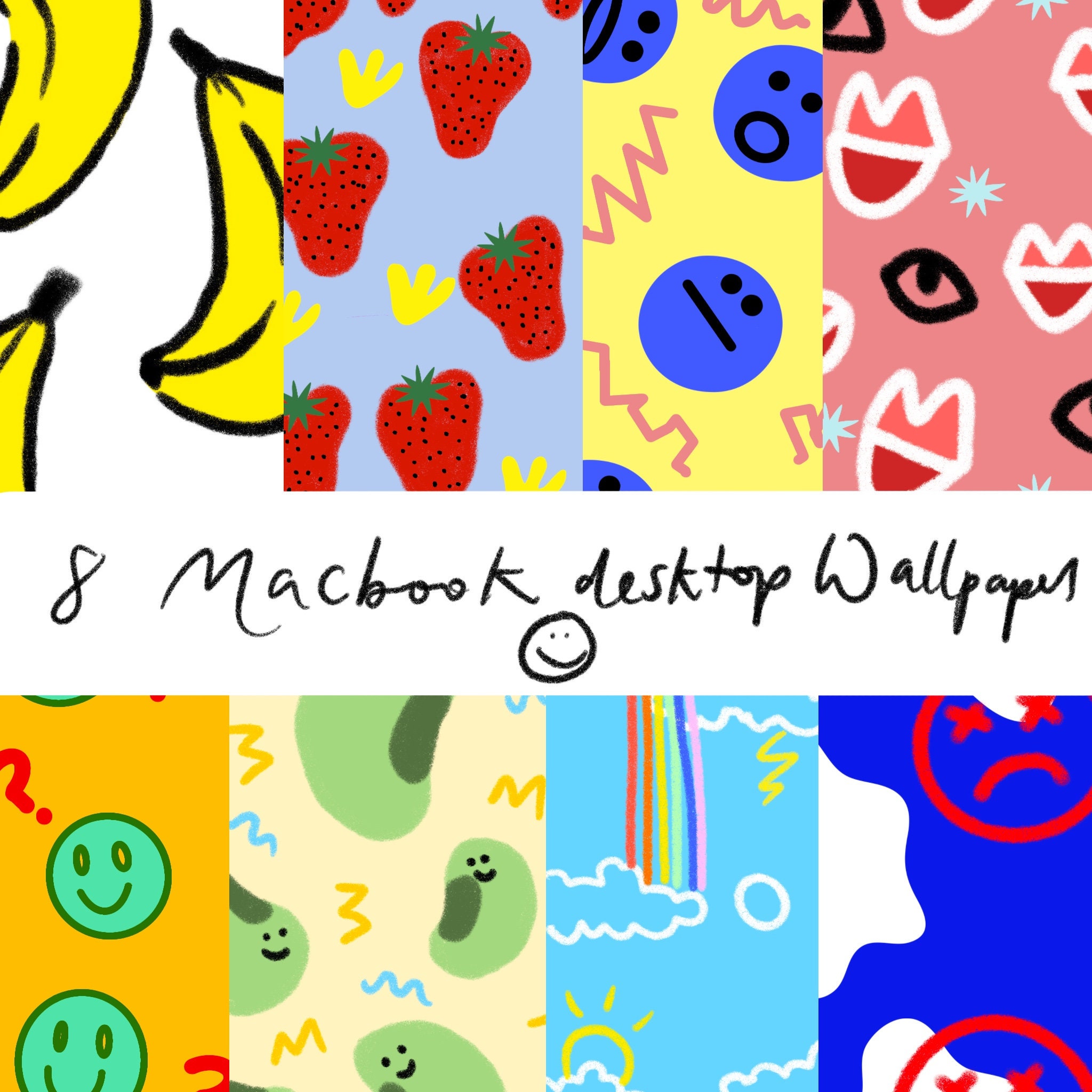 8 Fun MacBook Desktop Wallpapers - Etsy