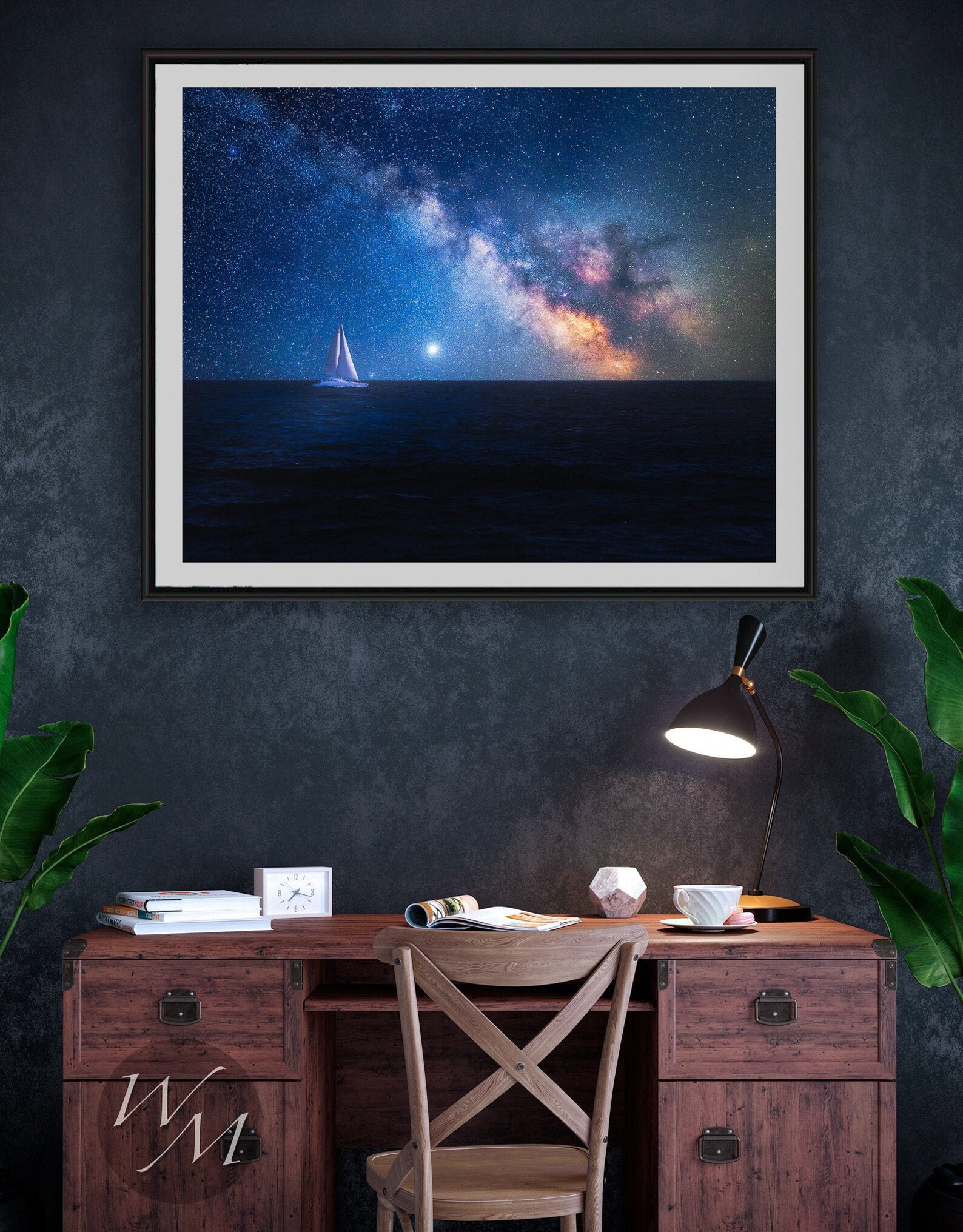 Milky Way Art Print Milky Way Wall Art Milky Way Print Milky Way Canvas ...