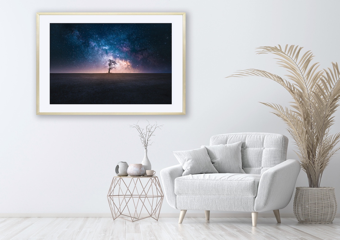 Milky Way Print Milky Way Wall Art Milky Way Art Print Milky - Etsy